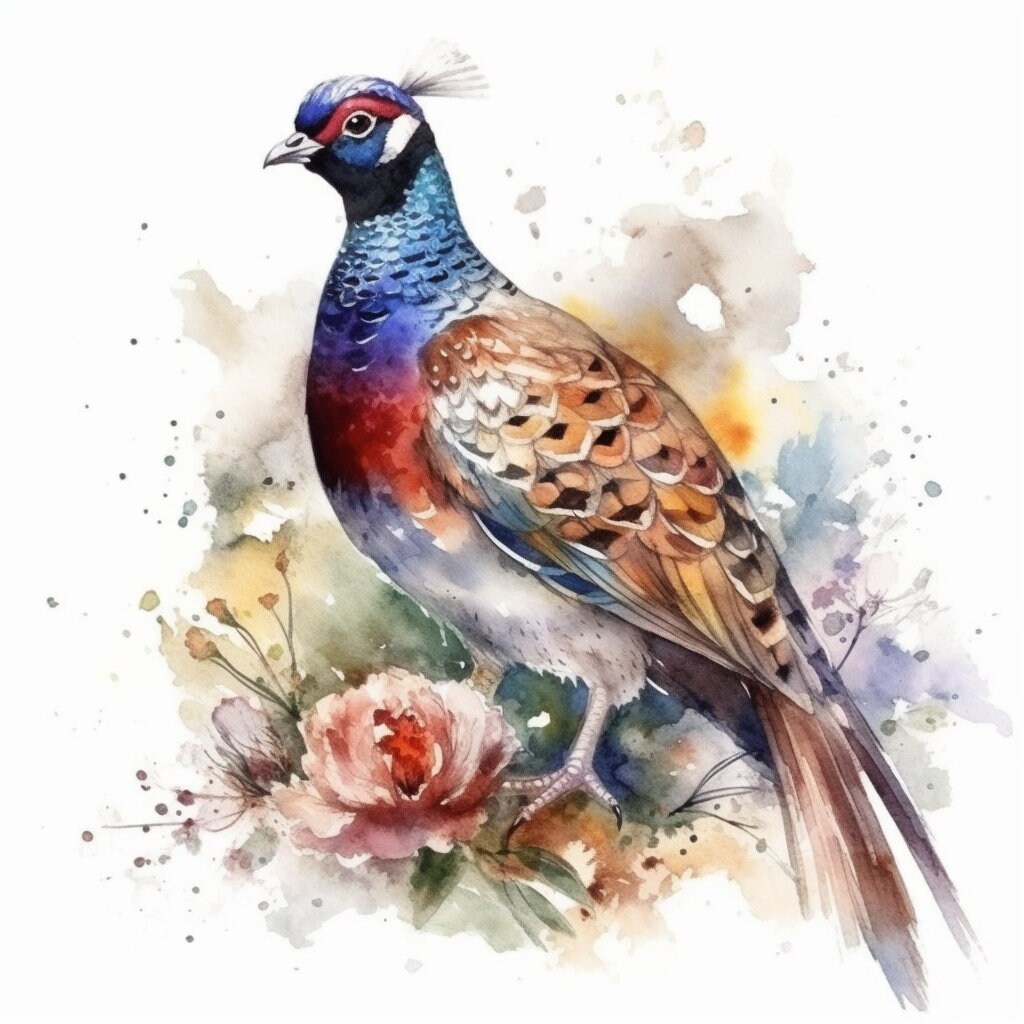 Grouse Clipart - Watercolor Clipart Jpgs - Set of 12 Digital Download ...