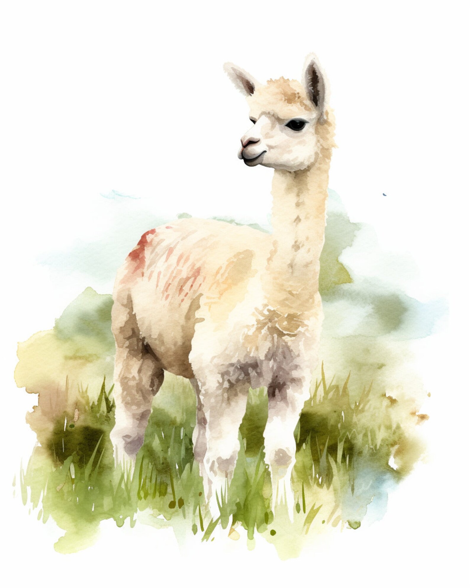 Baby Cria Clipart, 20 Non-transparent JPG Images , Watercolor Clipart ...