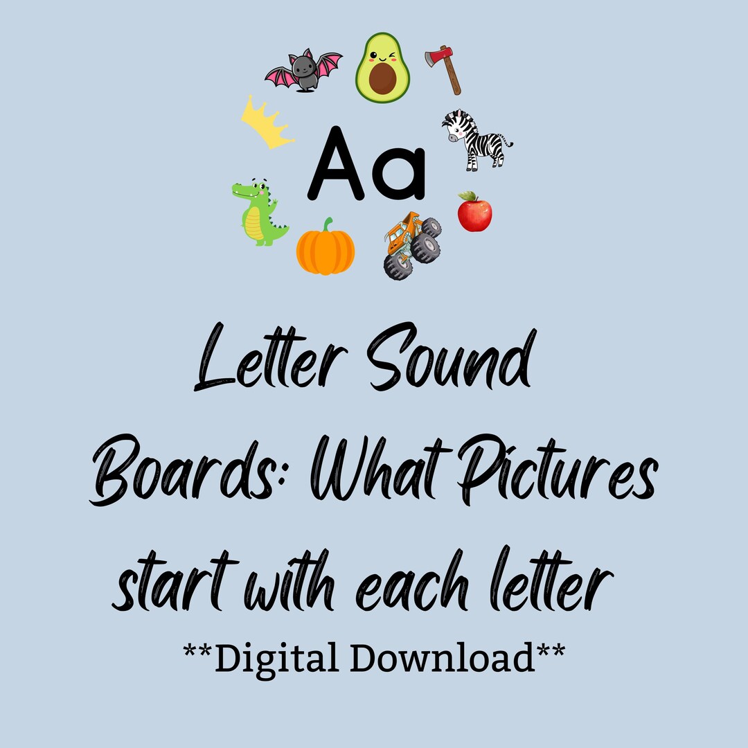 Preschool Printables, Homeschool Printables, Letter Sound Cards, A-Z ...