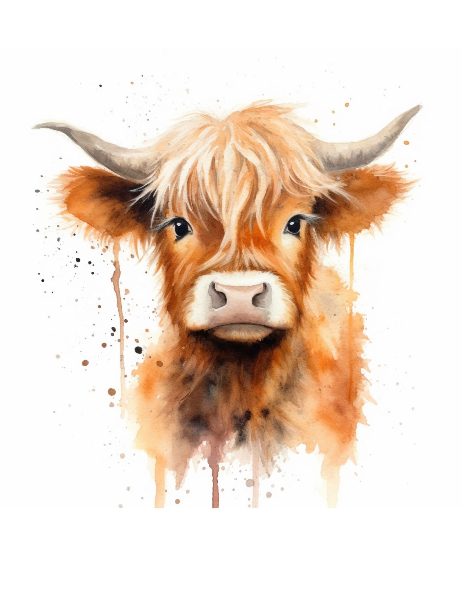 Highland Cow Print - Etsy Canada