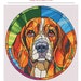 Stained Glass Dogs Cross Stitch Pattern Beagle Pattern - Etsy