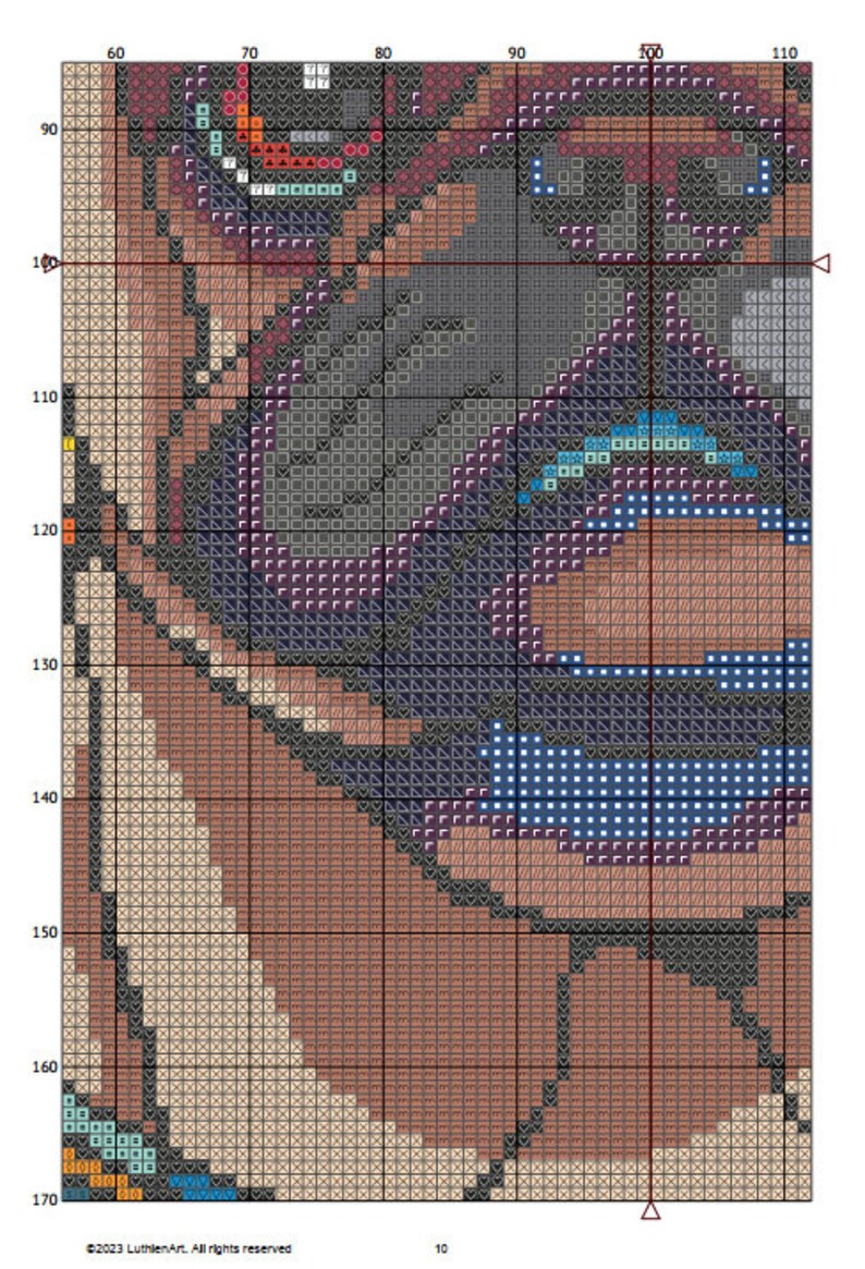 Stained Glass Dog Cross Stitch Pattern Pug Needlepoint - Etsy