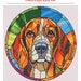 Stained Glass Dogs Cross Stitch Pattern Beagle Pattern - Etsy