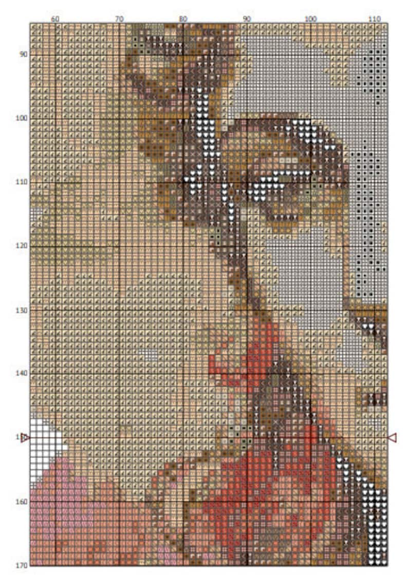 Aphrodite Cross Stitch Pattern Ancient Greek Goddess Pattern - Etsy