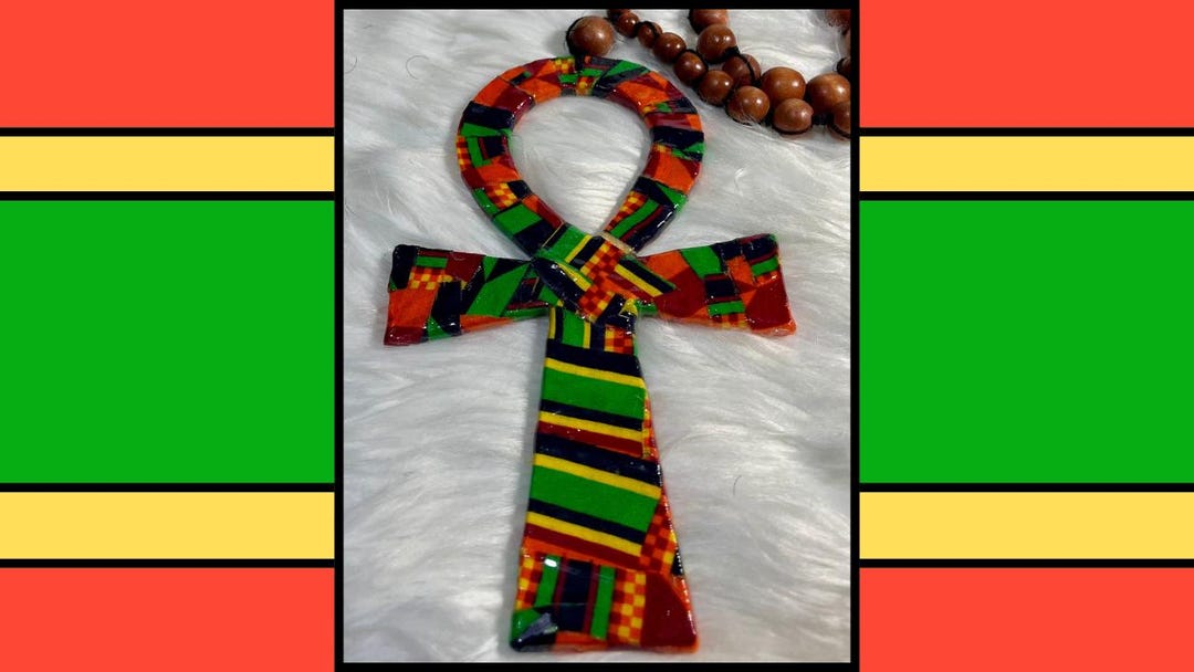 ANKH Necklace (extra Large) With Wood Beads! One-of-a-kind! - Etsy