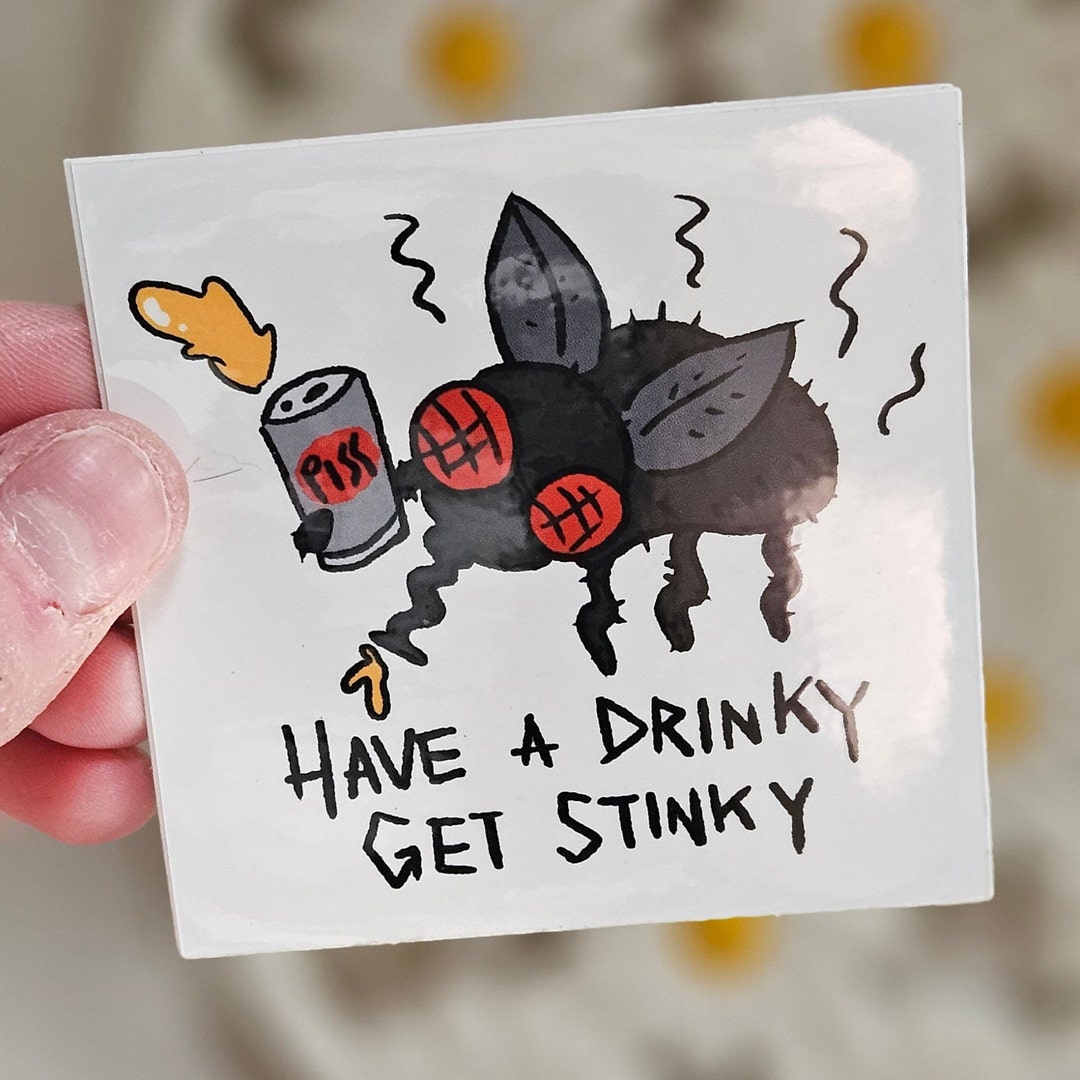 Stinky Barfly Sticker - Etsy