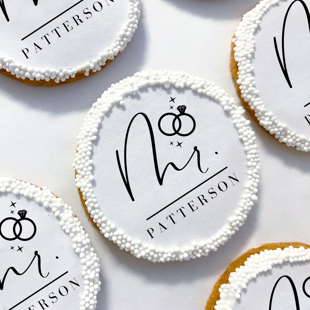 Mr. Personalized Shortbread Cookies - Wedding Shower, Birthday, Baby ...