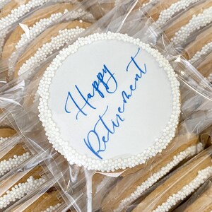 Happy Retirement Edible Image Shortbread Cookies - Etsy