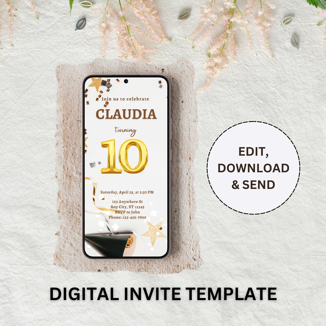 BIRTHDAY E-INVITE | Electronic Birthday Invitation | Birthday Party ...