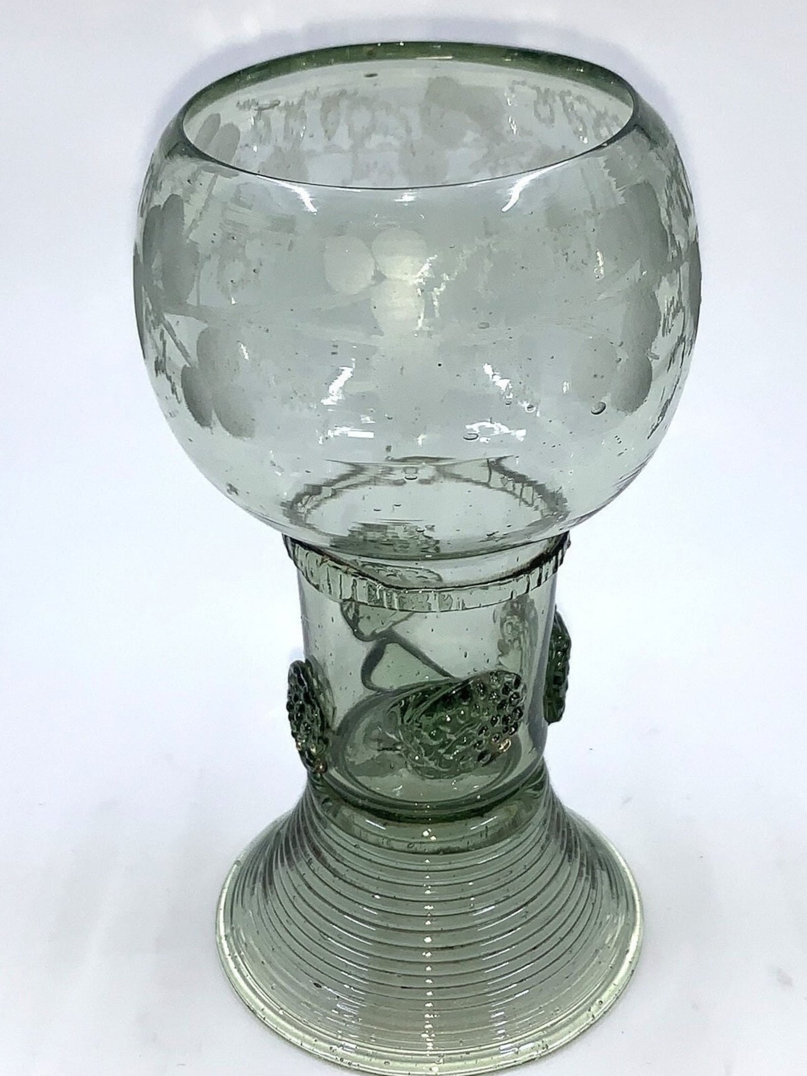 17th C Green Wine Glss