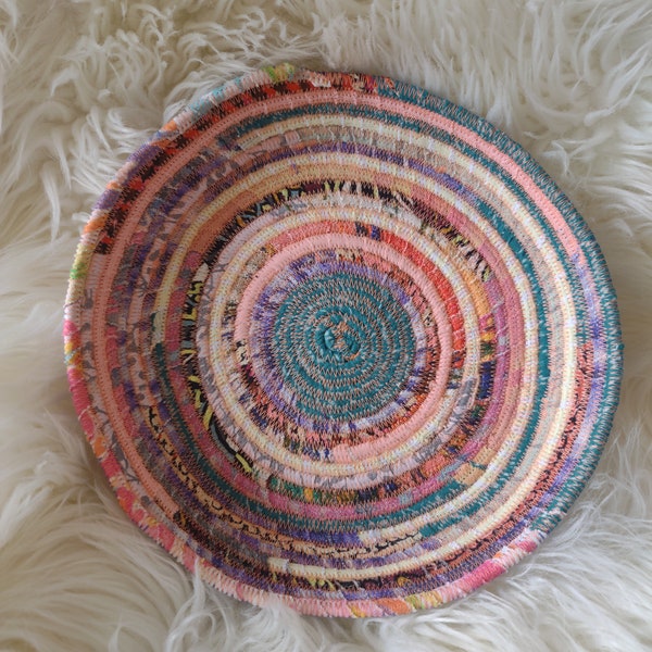 Coiled Fabric Basket - Etsy