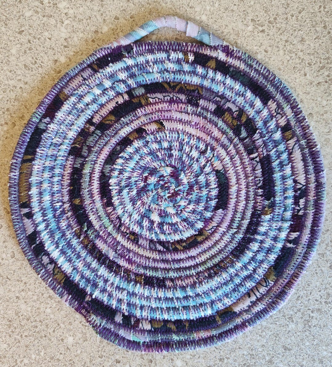 Handmade Coiled Fabric Trivet - Etsy