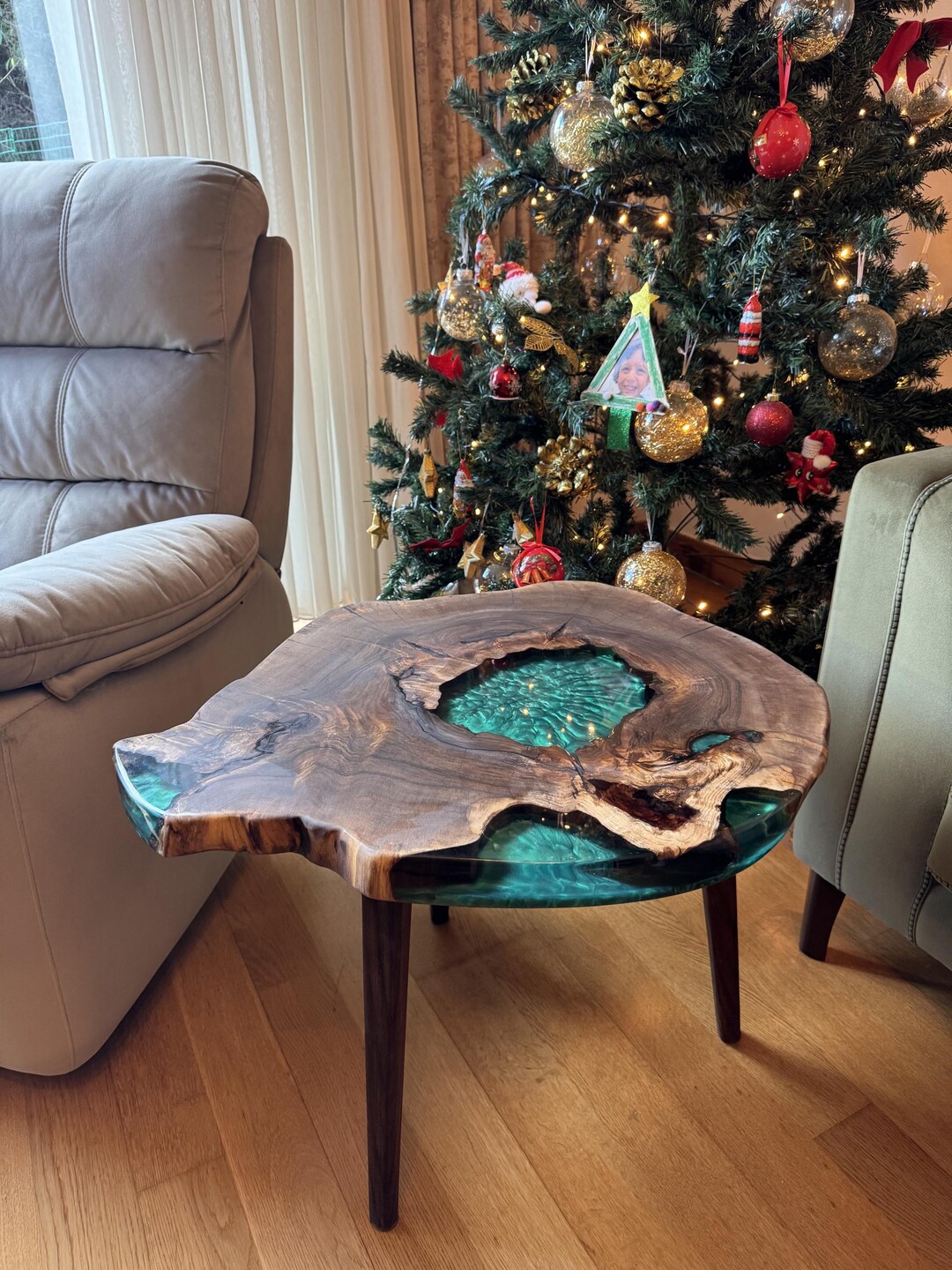 Epoxy Coffee Table, Walnut Epoxy Table, River Epoxy, Coffee Table Epoxy Resin, Walnut Table,live ...