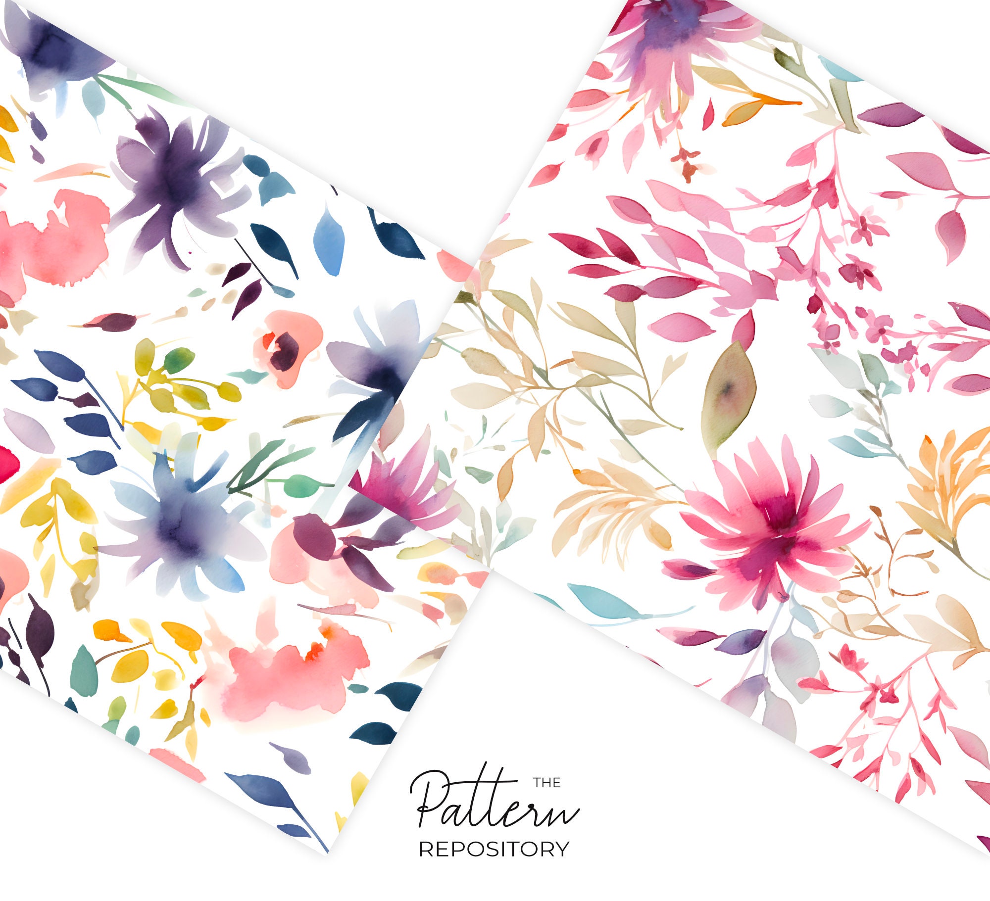 Beautiful Watercolor Floral Digital Paper 110 Seamless - Etsy