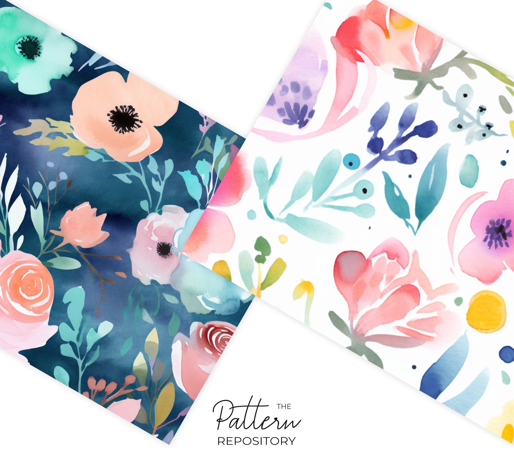 Beautiful Watercolor Floral Digital Paper 110 Seamless - Etsy