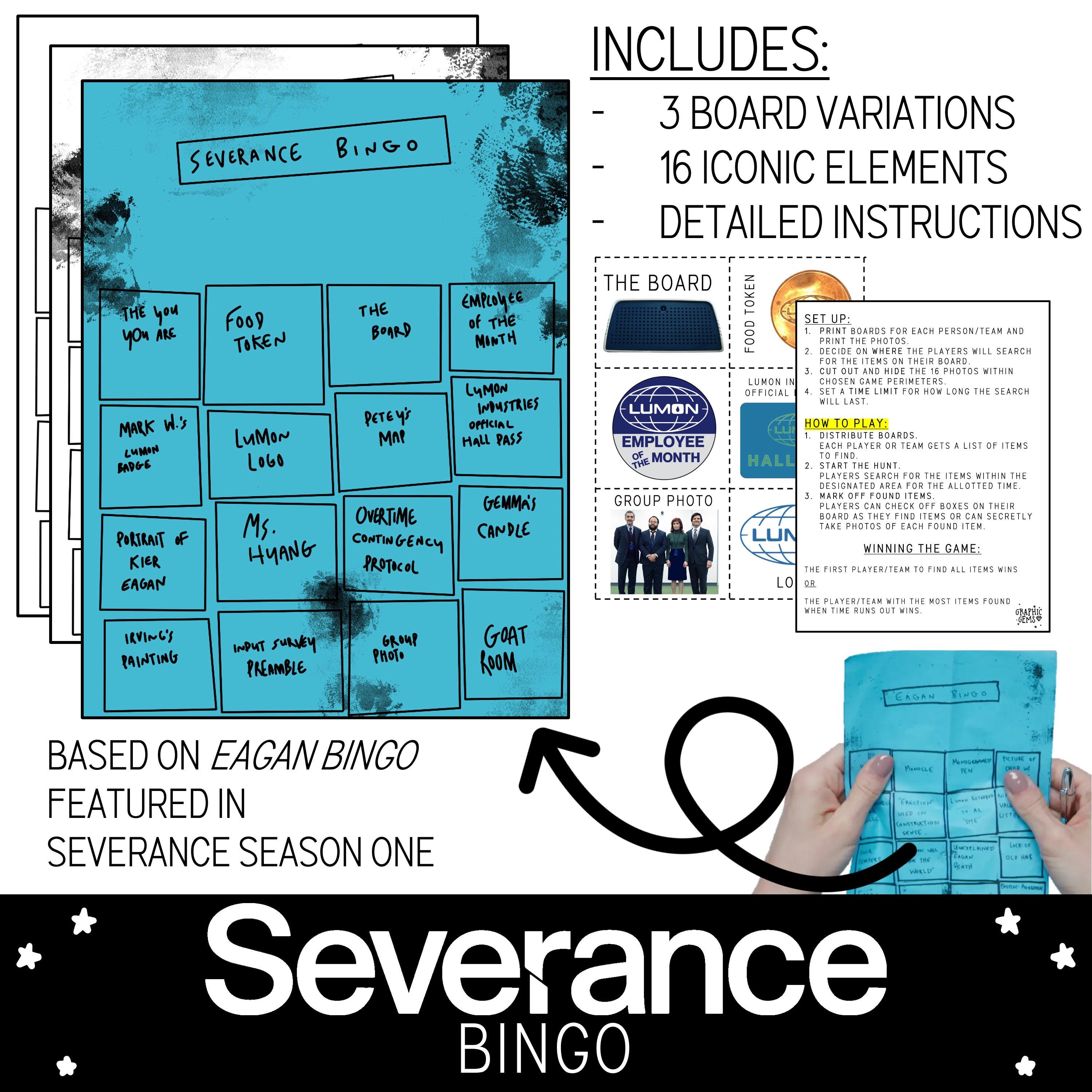 Appletv+ Severance Theme Party Pack - Printable Party Decor - Eagan ...