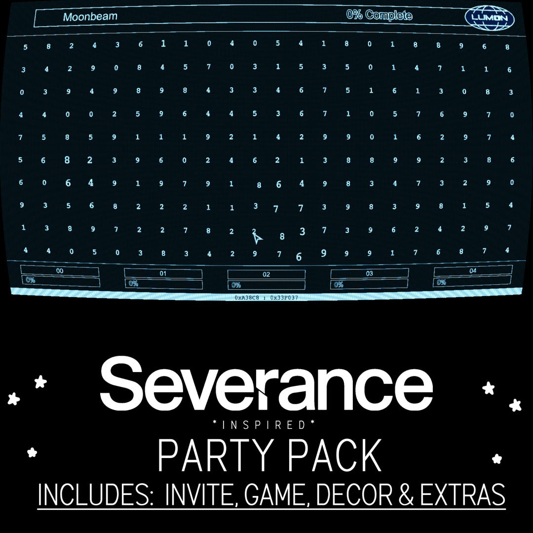 Appletv+ Severance Theme Party Pack - Printable Party Decor - Eagan ...