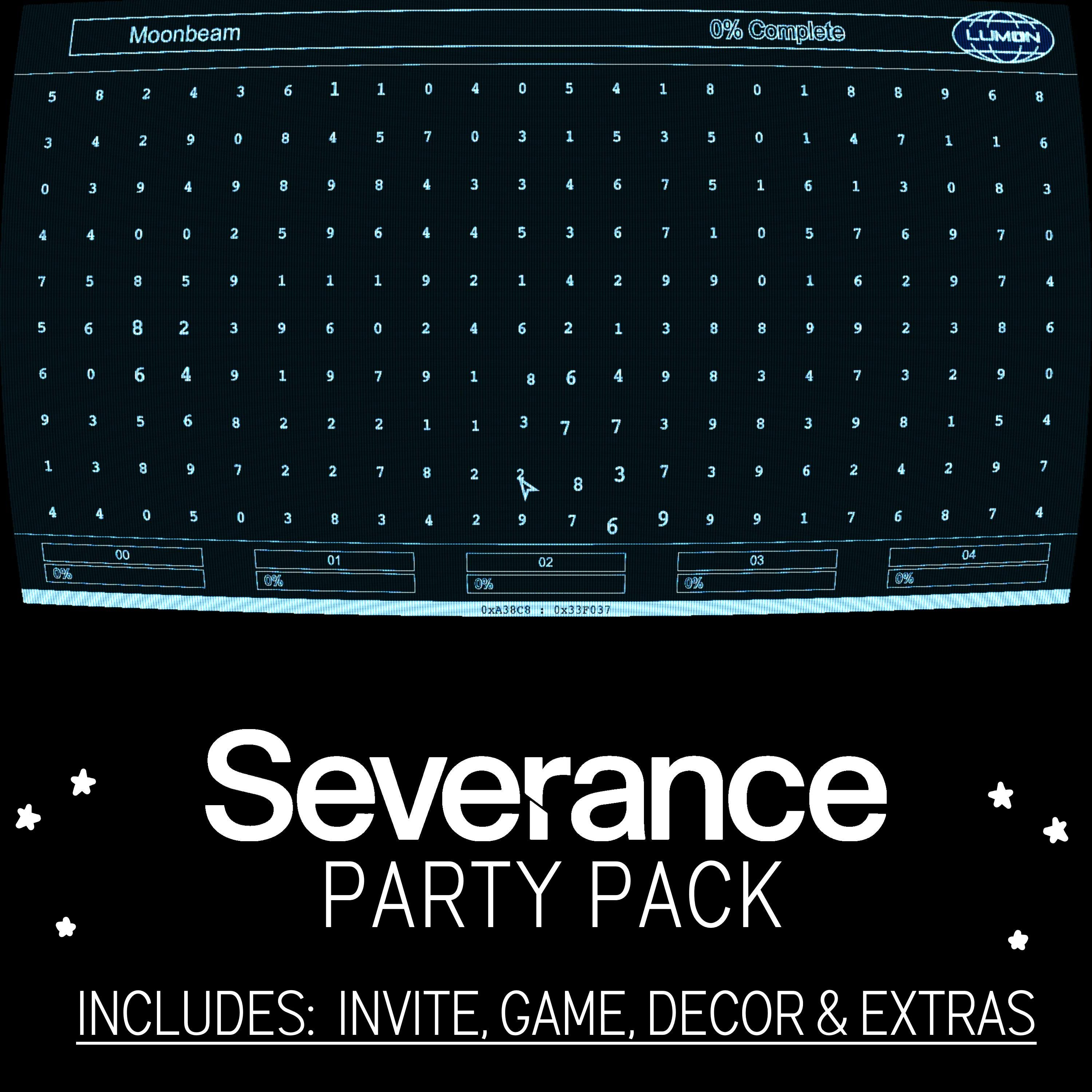 Appletv+ Severance Theme Party Pack - Printable Party Decor - Eagan ...