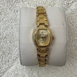 Deadstock Vintage Y2K Gold Dainty Skinny Wrist Watch, Retro Watch ...