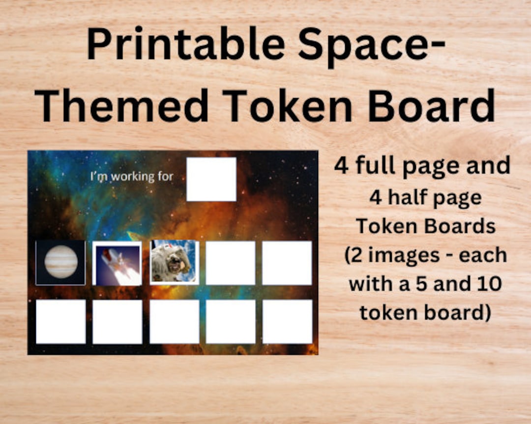 Printable Outer Space Token Boards - Etsy