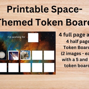 Printable Outer Space Token Boards - Etsy