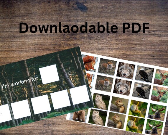 Printable Forest Animal Token Board - Etsy