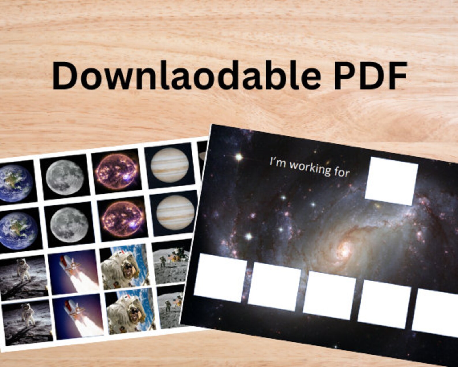 Printable Outer Space Token Boards - Etsy