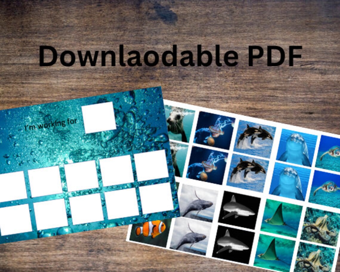 Printable Ocean Token Boards - Etsy