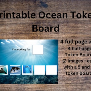 Printable Ocean Token Boards - Etsy