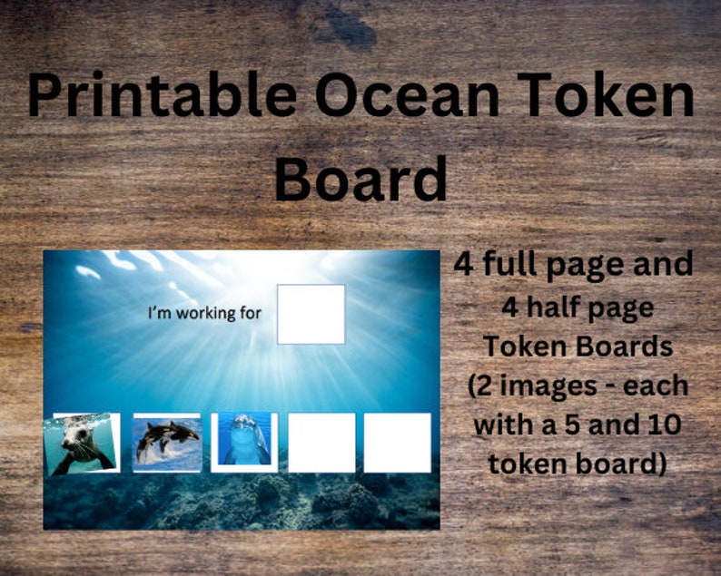 Printable Ocean Token Boards - Etsy