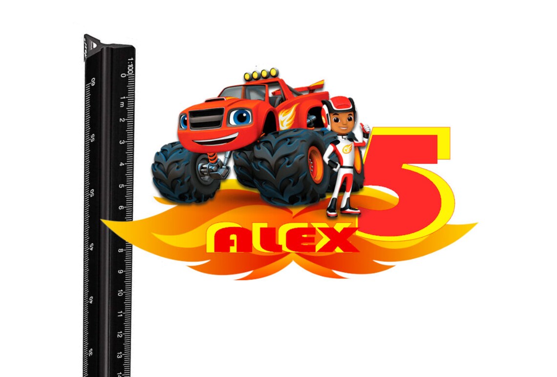 Blaze and the Monster Machines CAKE TOPPER ,CARD - Etsy UK