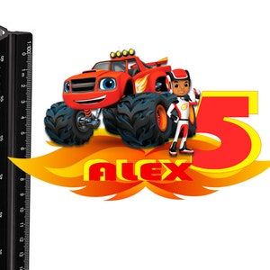 Blaze and the Monster Machines CAKE TOPPER ,CARD - Etsy UK