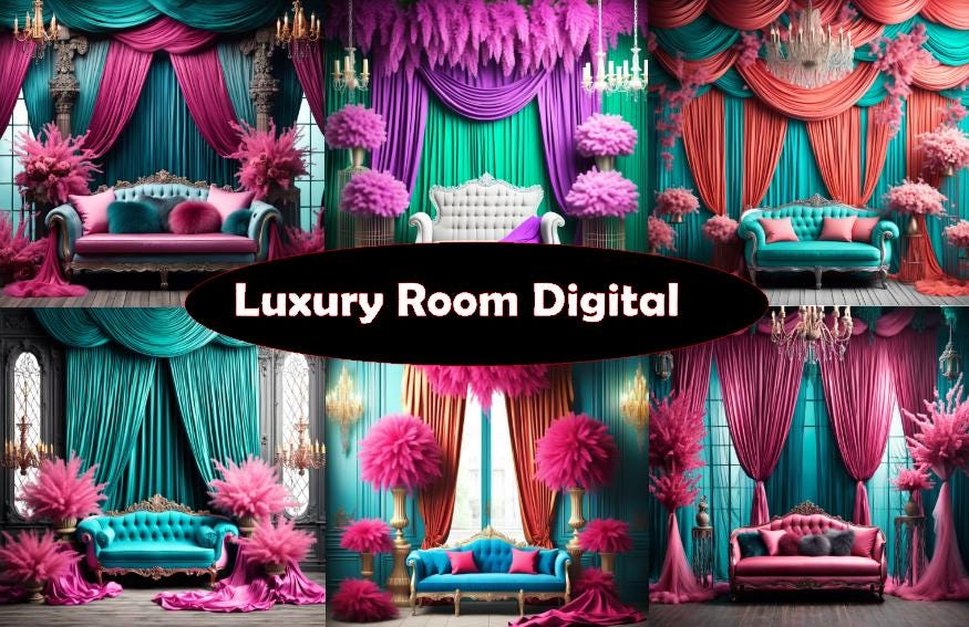 Luxury Room Digital Backdrops Overlays Studio Backdrop Overlays Fine ...