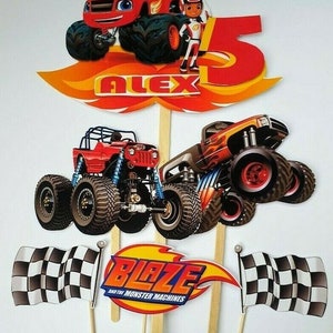 Blaze and the Monster Machines CAKE TOPPER ,CARD - Etsy UK