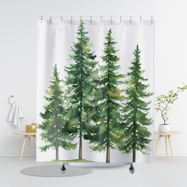 Tree Shower Curtain - Etsy