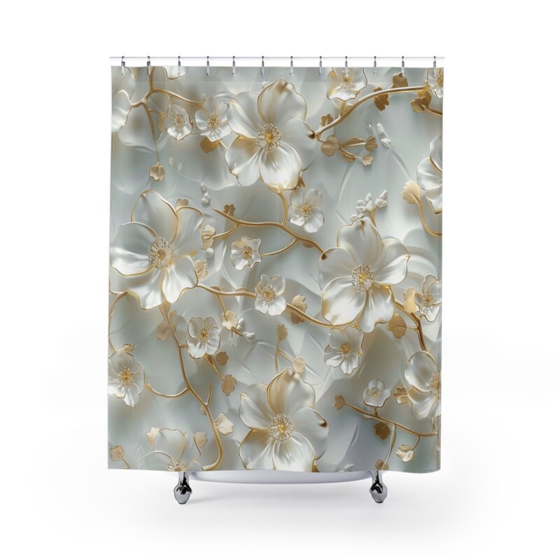 Gold Shower Curtain - Etsy