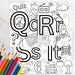 Printable Alphabet Colouring Pages Digital Download 26 Pages, Colouring ...