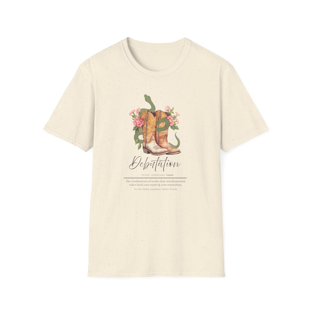 Debutation Taylors Version: Snake & Boots Unisex Softstyle T-shirt - Etsy