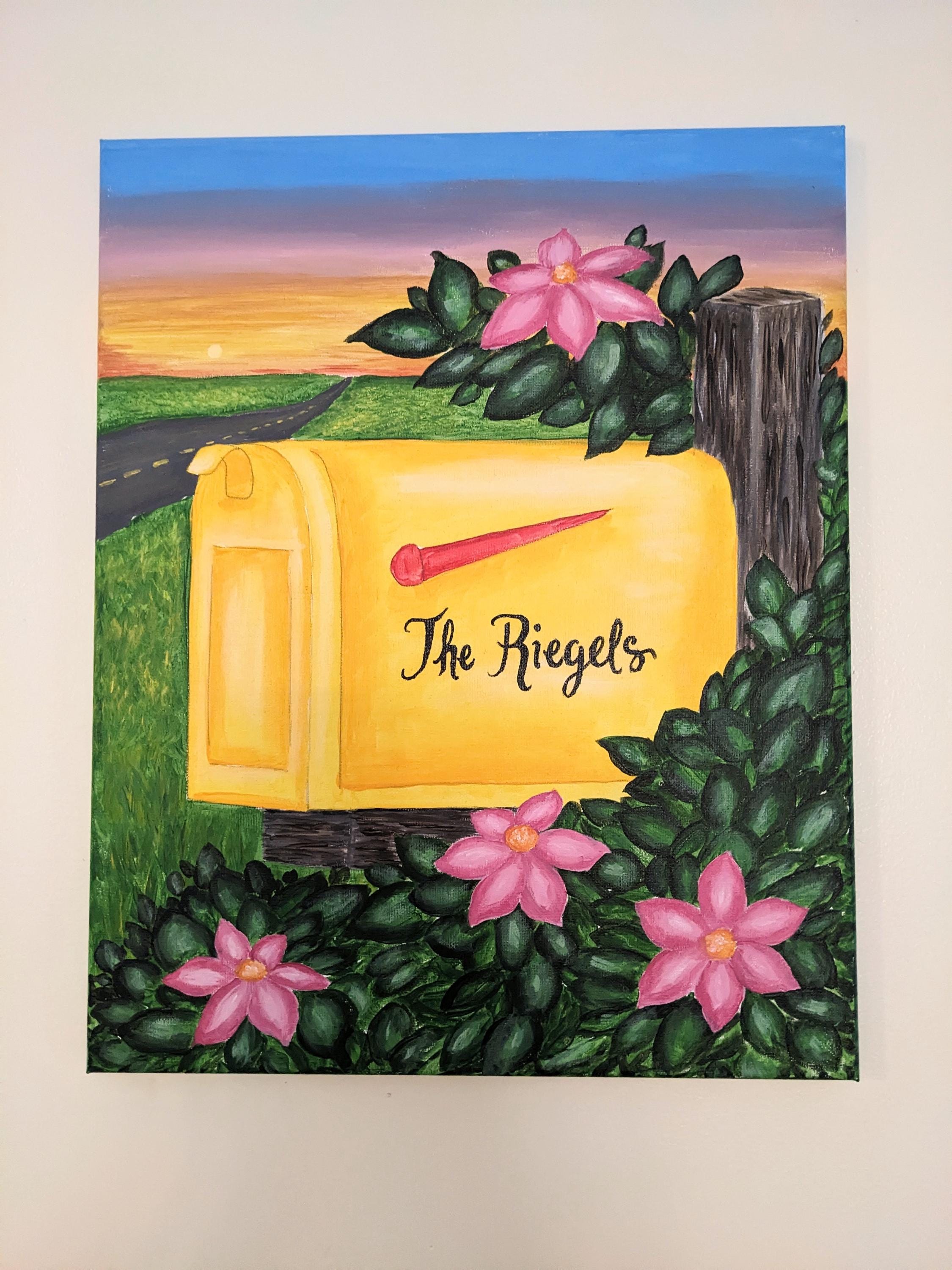 Coming Home - Painting Canvas Original Customizable Personalized Last ...