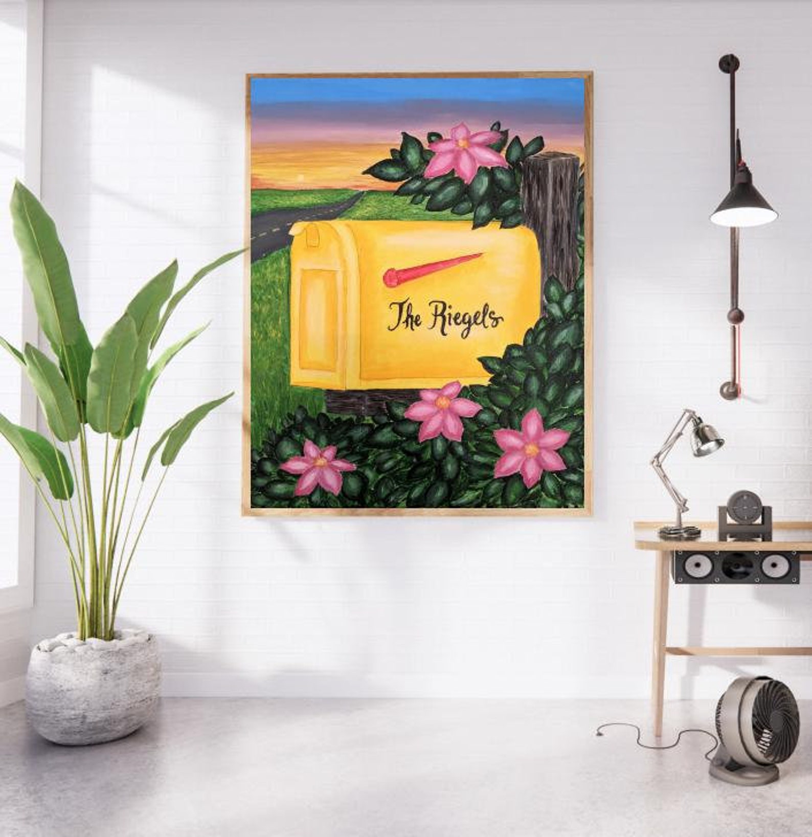 Coming Home - Painting Canvas Original Customizable Personalized Last ...