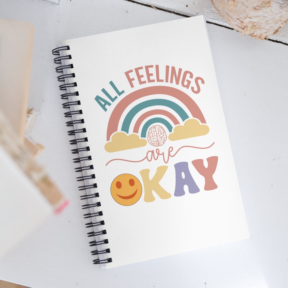 Mental Health Journal Boho Mental Health Diary Blank Journal - Etsy