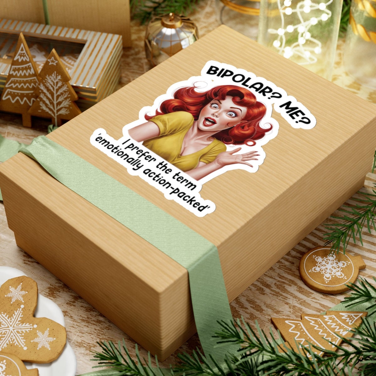 Bipolar Disorder Sticker Funny Mental Health Gift for Her, Funny ...