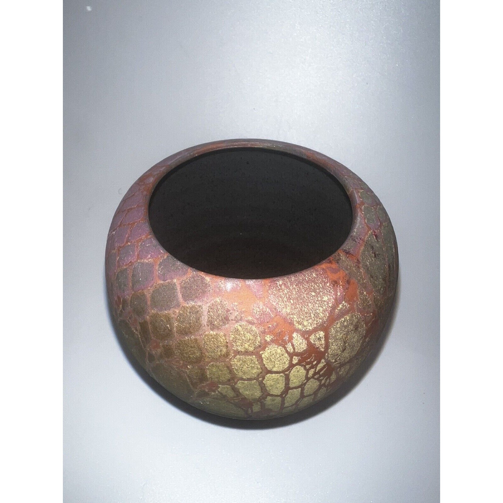 Sarah Frederick Hand Crafted Studio Art Pottery Vase 4 In, Signature ...