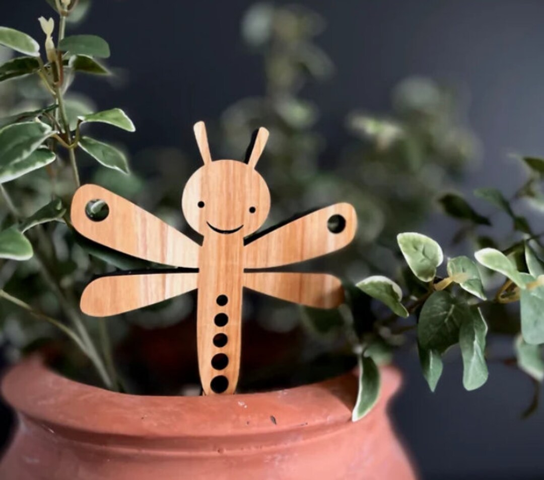 Dragonfly Flora FOOD Friend Garden Stake With Fertilizer - Etsy