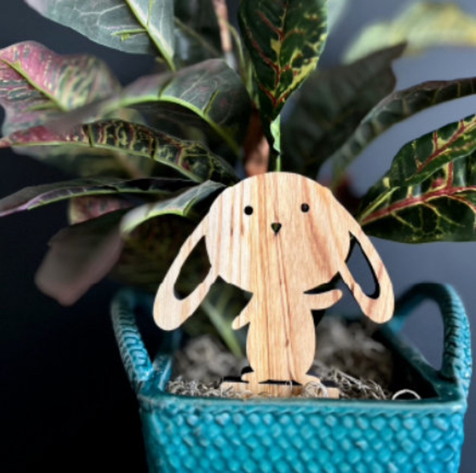 Bunny Flora FOOD Friend Cedar Garden Stake With Fertilizer - Etsy