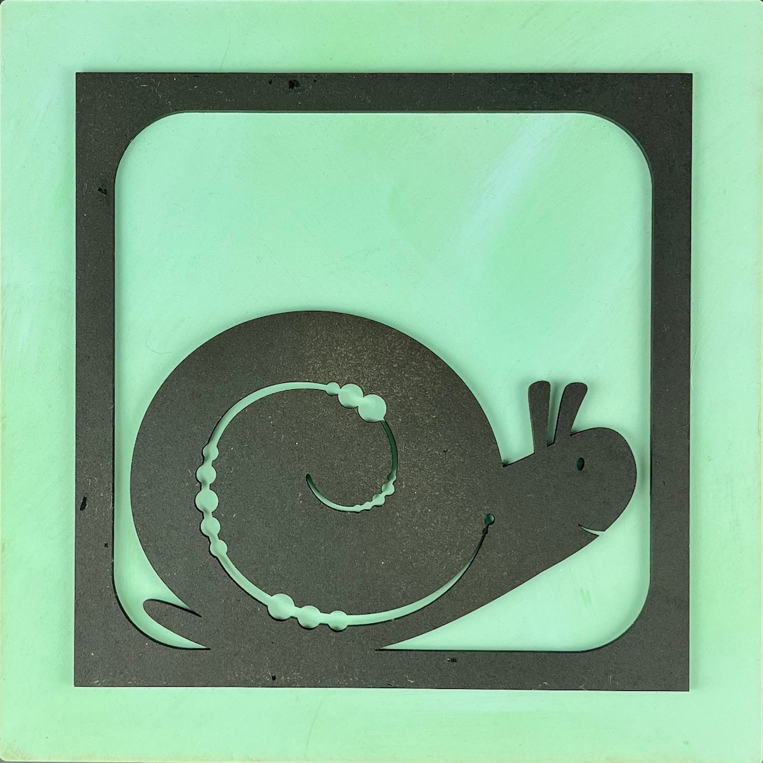Snail Laser Cut Sign 10 X 10 - Etsy