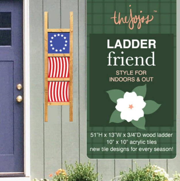 Laurel Leaf Interchangeable Tile Porch Leaning Ladder Friend - Etsy
