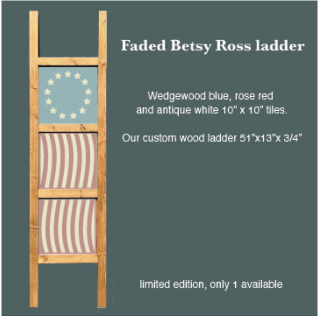 Faded Betsy Ross Interchangeable Tile Porch Ladder Friend July 4th - Etsy