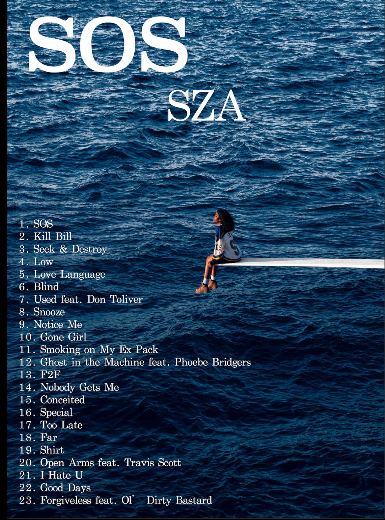 SZA SOS Poster - Etsy