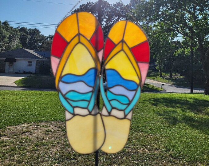 Flip Flops Stained Glass - Etsy